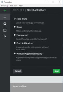 Step by step creates a mobile app with PhoneGap.